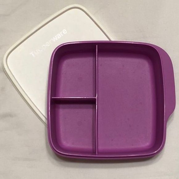 Tupperware | Kitchen | Tupperware Container Food Separator Purple ...